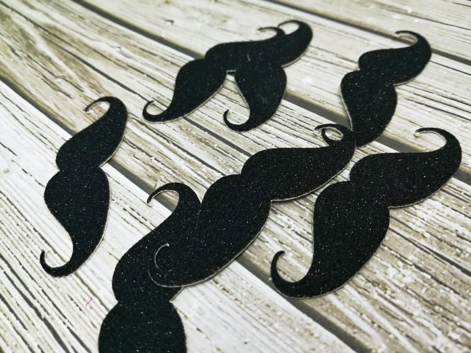 Mustache Die Cut Glitter Paper Mustache Glitter Mustache - Etsy