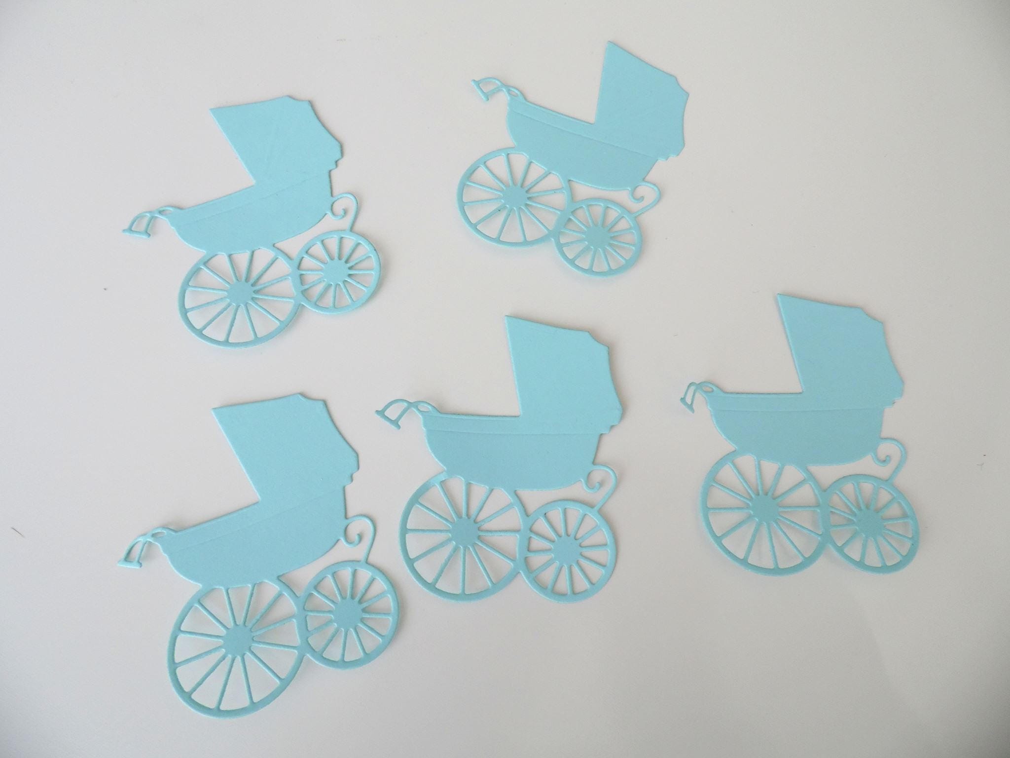 Paper baby carriage Die cut carriage Mix color carriage | Etsy