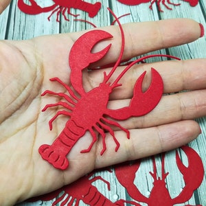 Paper Lobster - Lobster Cutouts - Die Cut Lobsters - Set of Lobsters ...