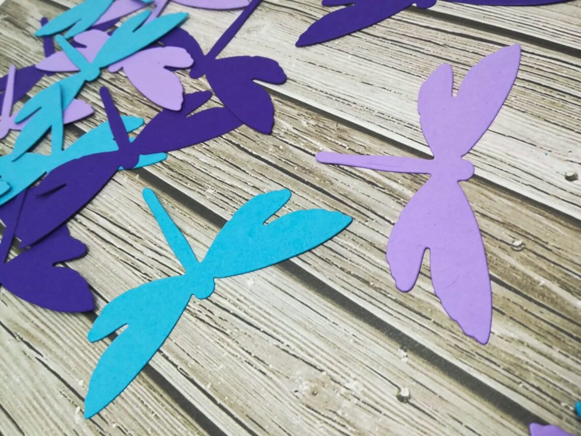 Paper Dragonfly Die Cut Dragonfly Mix Color Dragonfly - Etsy