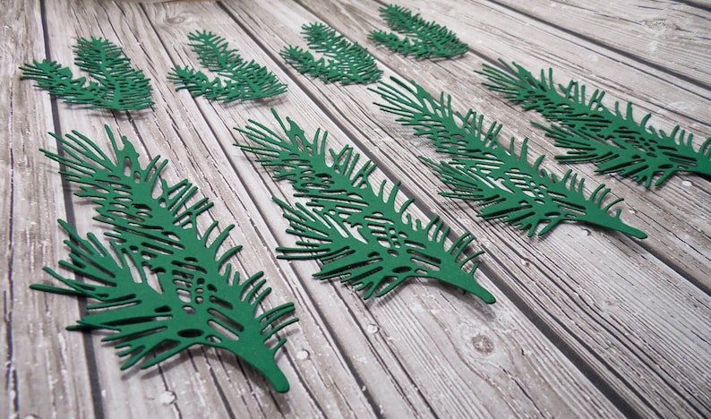 Branch Die Cuts Branch Cutouts Christmas Tree Branch Paper Die Cut Mix ...