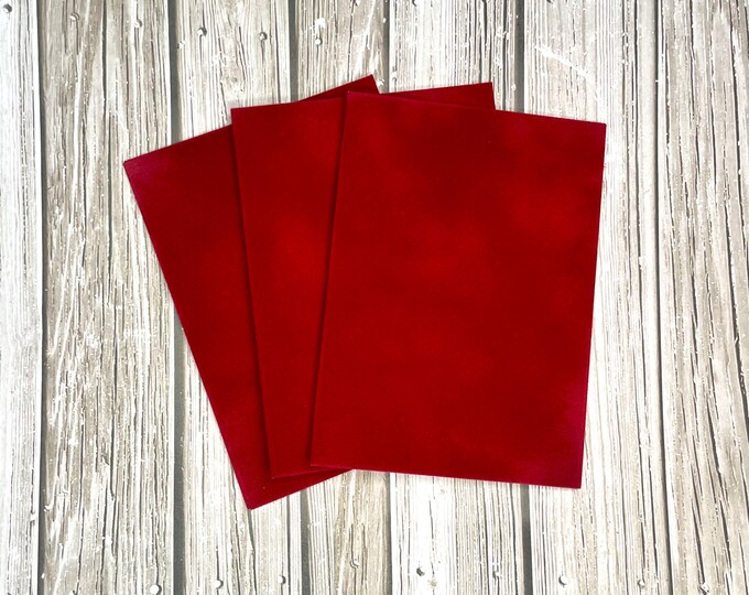 Red Velvet Paper A4 - Luxurious Velvet Paper - Elegant Paper - Velvet ...