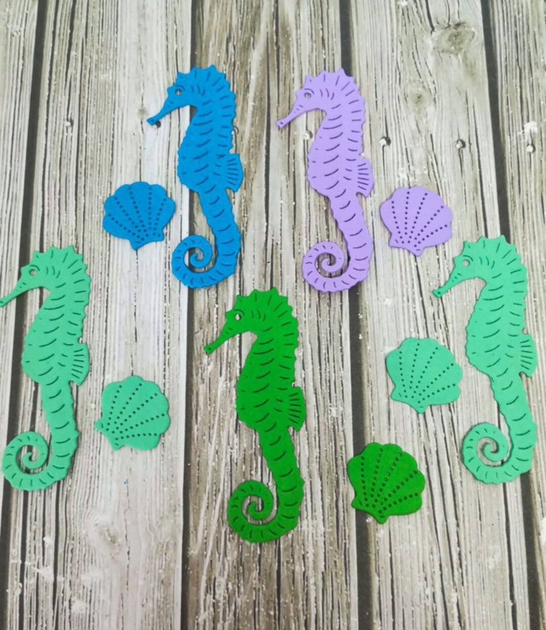 Paper Seahorse Die Cuts - Paper Seahorse Cutout - Paper Seahorses ...