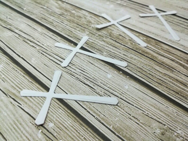 Paper Cross Die Cuts - Paper Cross Cutout - Paper Cross - Paper Die Cut ...