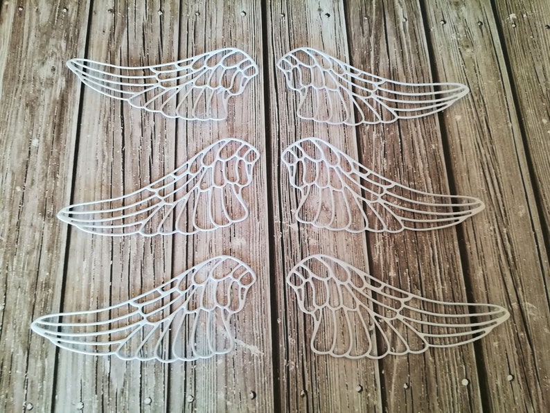 Paper Wings Die Cuts - Paper Wing Cutout - Paper Wings - Paper Die Cut ...