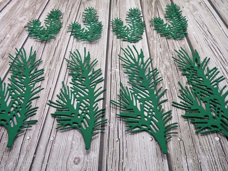 Branch Die Cuts Branch Cutouts Christmas Tree Branch Paper Die Cut Mix ...