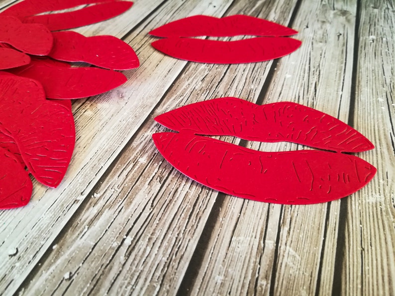 Paper Lips Die Cuts - Paper Lips Cutouts - Paper Lips - Paper Die Cut ...