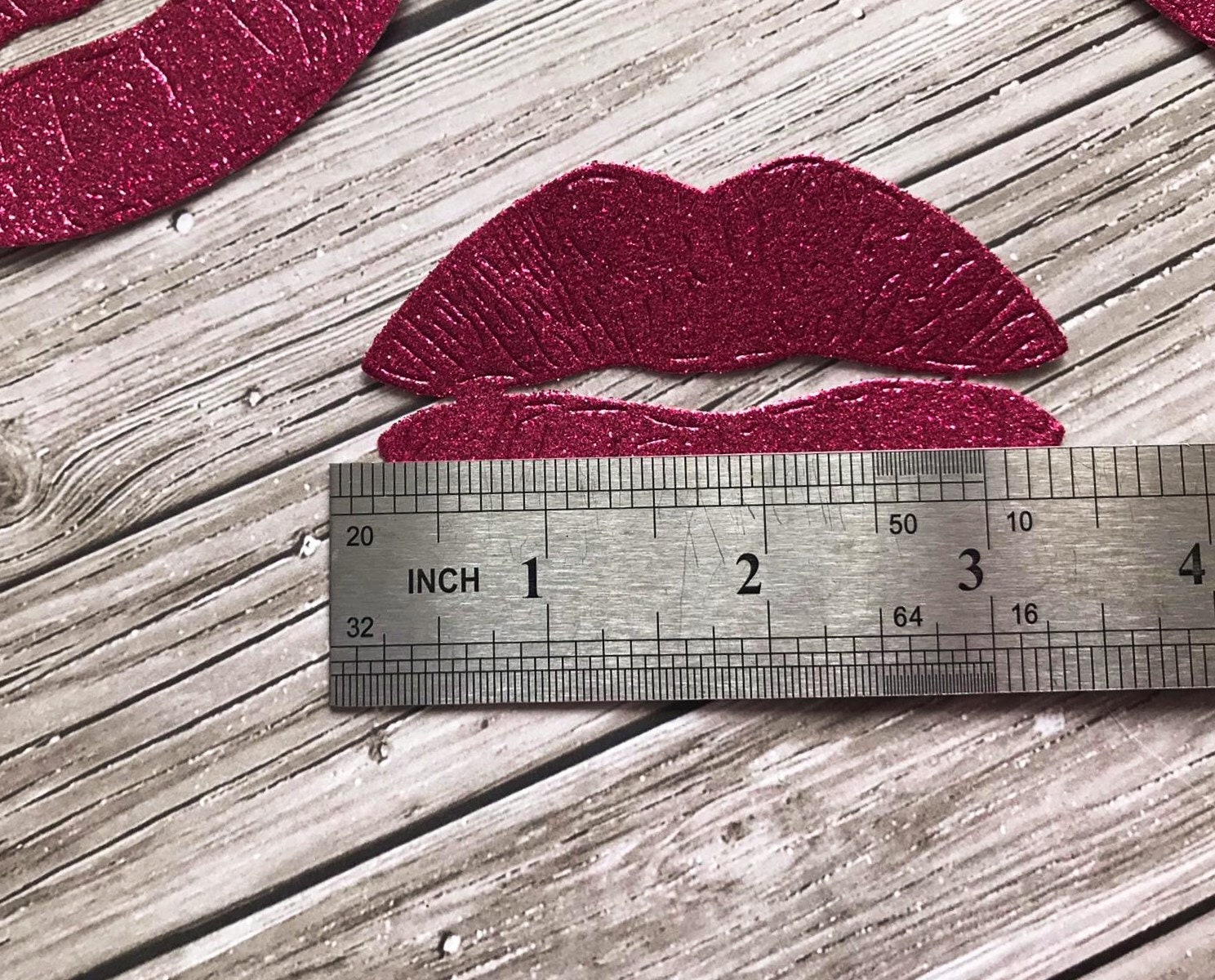 Glitter Paper Lips Paper Lips Die Cuts Paper Lips Cutouts Paper Lips ...