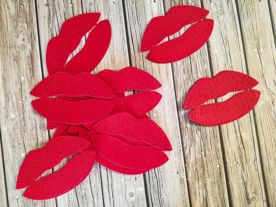 Paper Lips Die Cuts - Paper Lips Cutouts - Paper Lips - Paper Die Cut ...