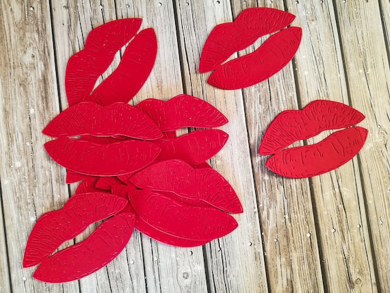 Paper Lips Die Cuts Paper Lips Cutouts Paper Lips Paper - Etsy