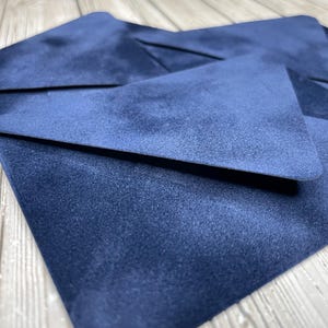 Luxury Royal Blue Velvet Envelope | Velvet Envelope | Elegant Envelope ...