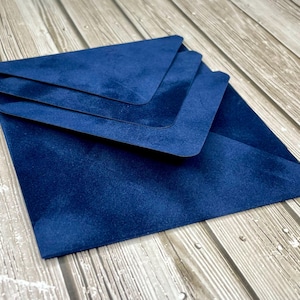 Luxury Royal Blue Velvet Envelope | Velvet Envelope | Elegant Envelope ...