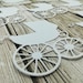Paper Baby Carriage - Die Cut Carriage - Mix Color Carriage - Paper Die ...