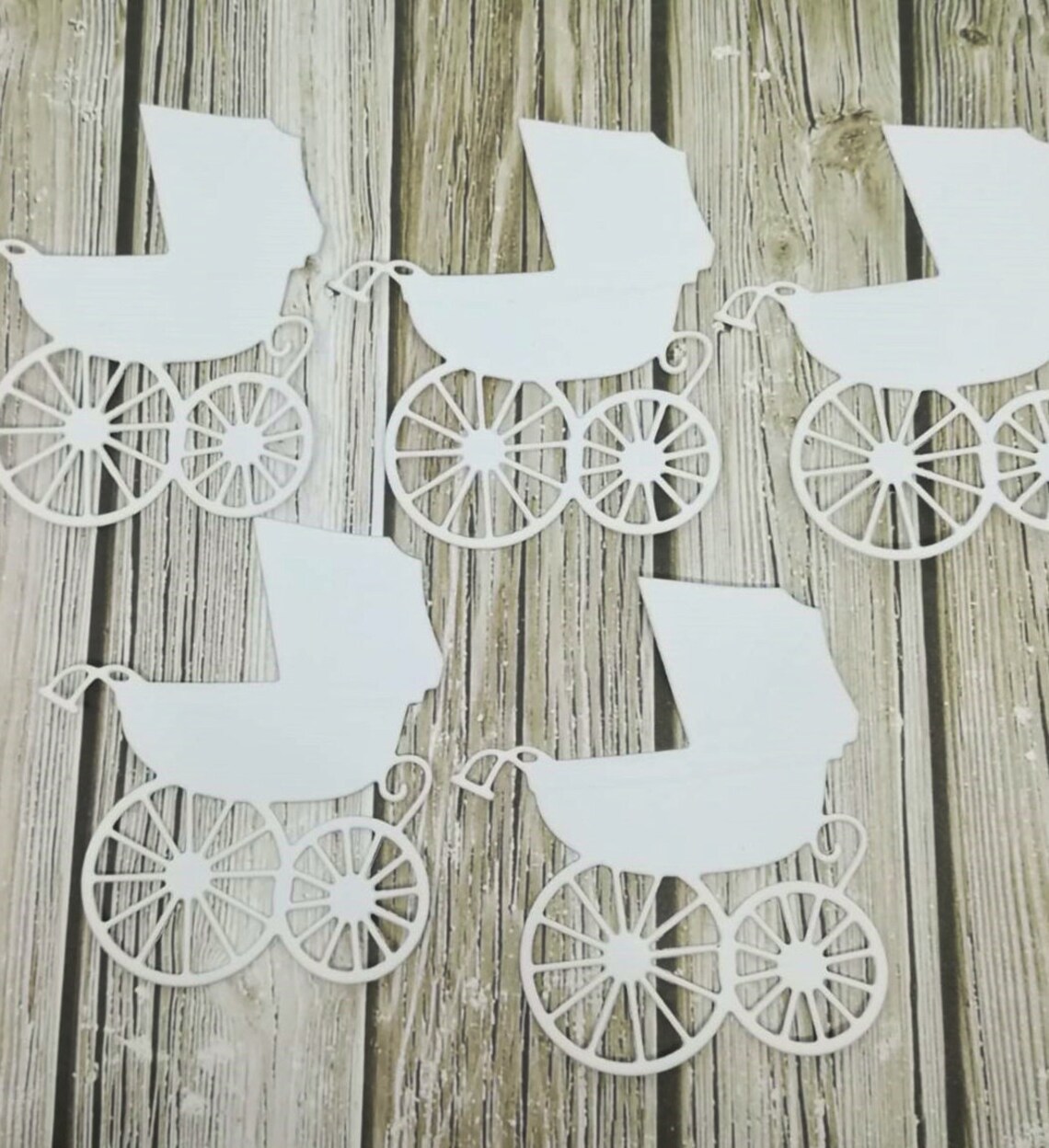 Paper Baby Carriage - Die Cut Carriage - Mix Color Carriage - Paper Die ...