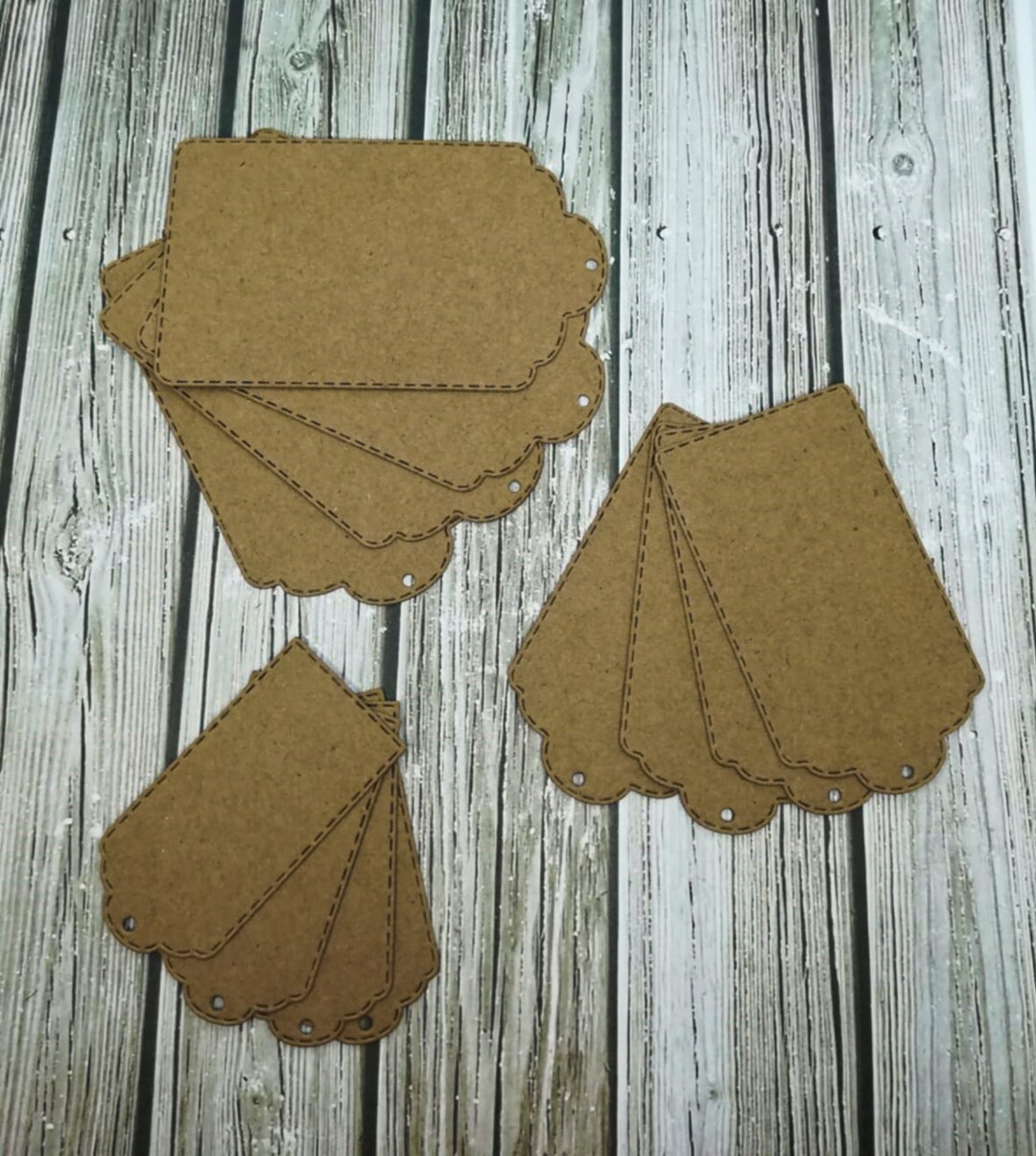 Paper Tags Tags Cutouts Die Cut Tags Set of Tags Paper Die Cut Labels ...