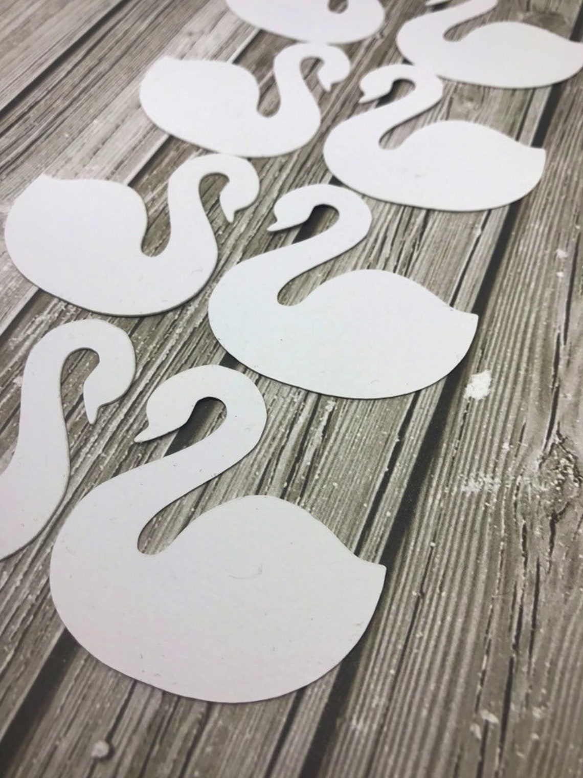 Swan Die Cut - Paper Swan - Swans - Paper Swan Cutouts - Paper Swan Die ...