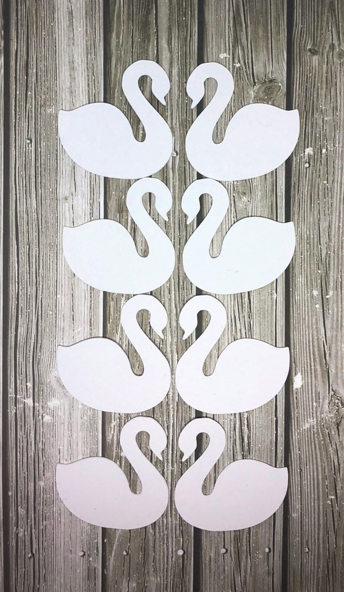 Swan Die Cut - Paper Swan - Swans - Paper Swan Cutouts - Paper Swan Die ...