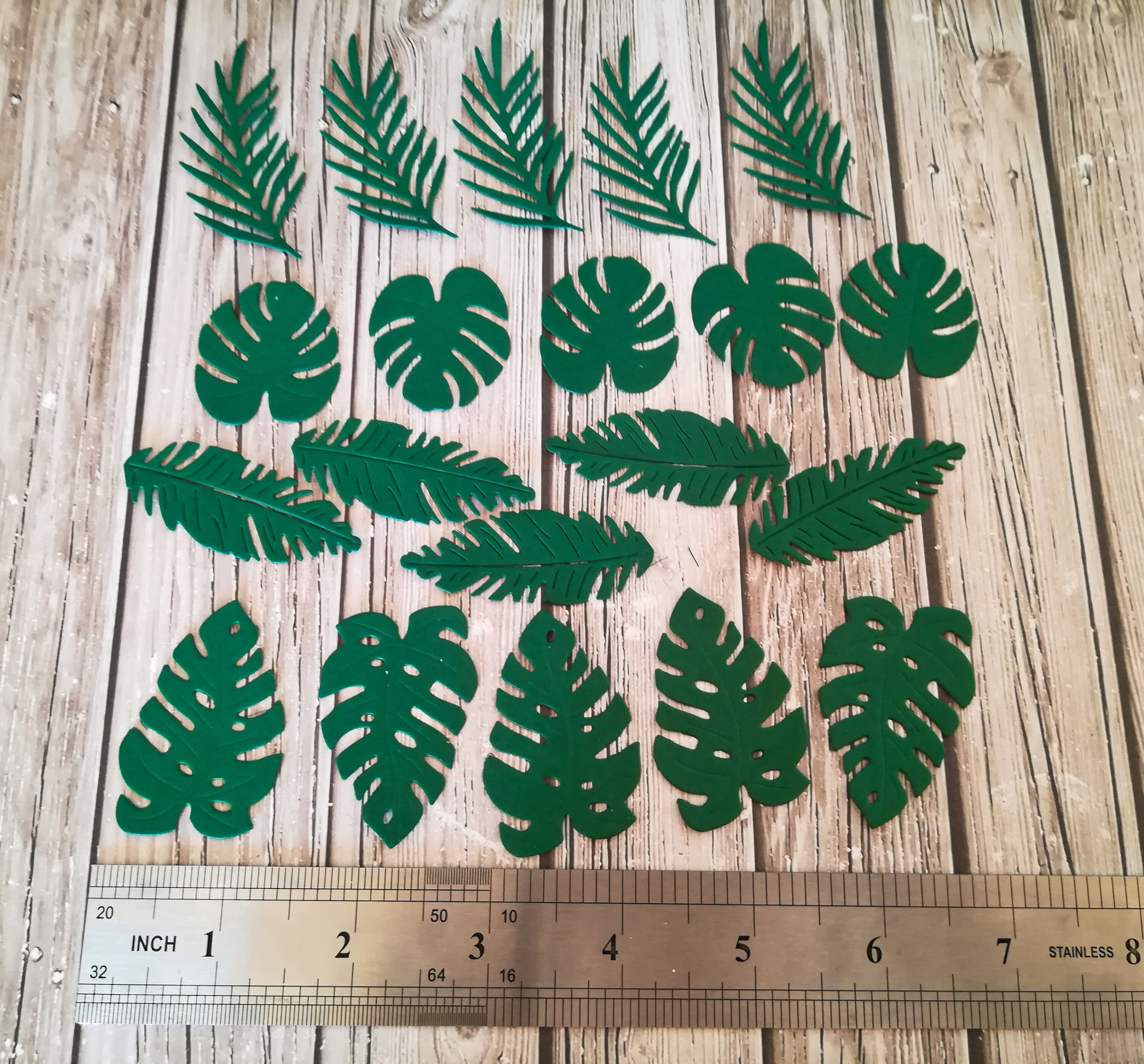Paper Leaves Die Cuts - Paper Leaves Cutout - Paper Leaves - Paper Die ...