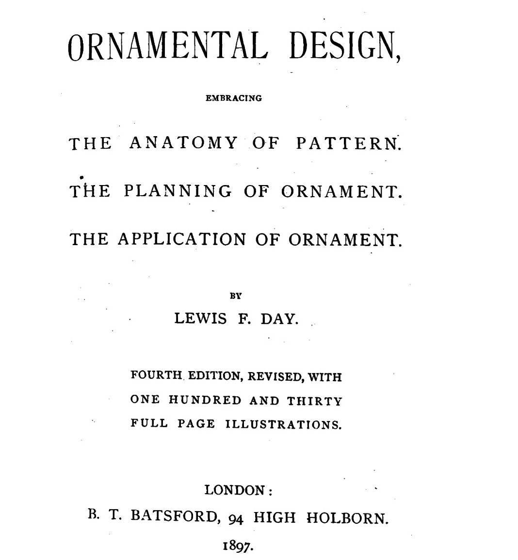 Ornamental Design by Lewis F Day: 1897 Pattern Planning Guide (PDF) - Etsy