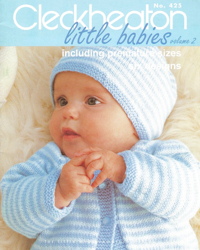 Premature Baby Childrens Knit PDF Little Babies Pattern 5 Sizes 00000 ...