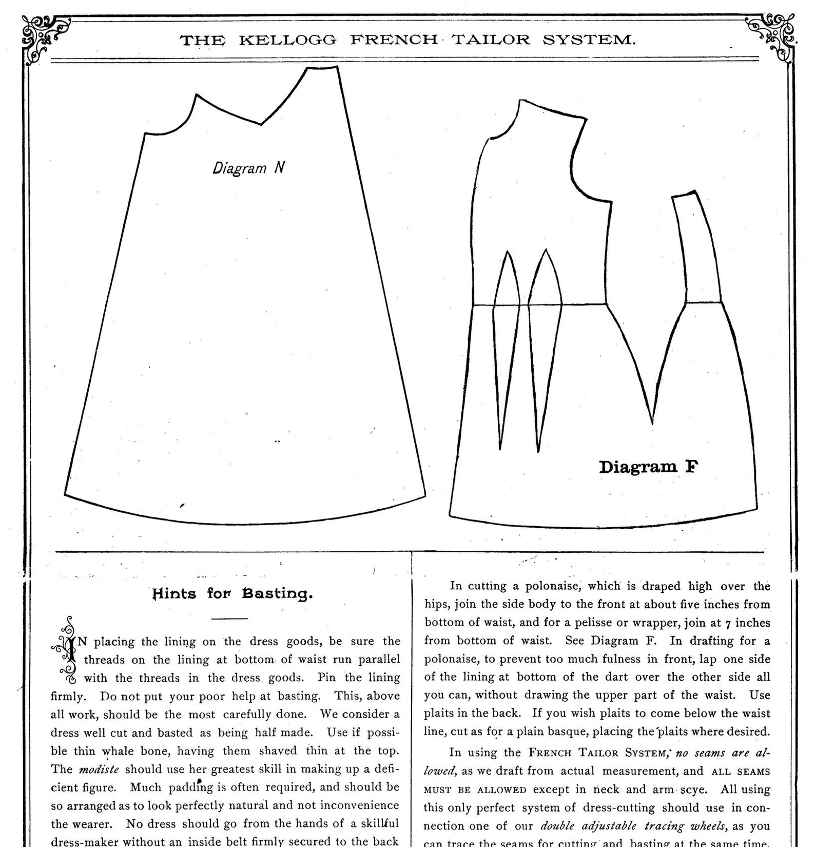 Madame Kellogg's 1890s Dressmaking System: Ladies Garment Patterns (PDF ...