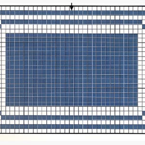 Blue & White Cross Stitch Alphabet Pattern (PDF) - Etsy