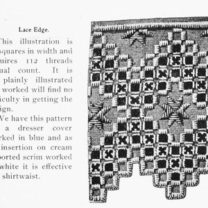 Hardanger Lace PDF 1900's Norwegian Drawn Work Pattern Book - Norway ...
