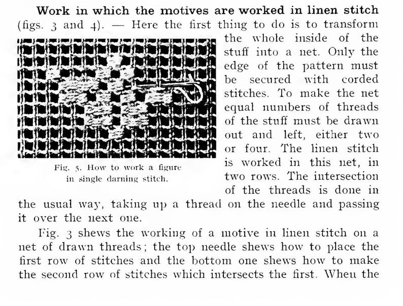 DMC Drawn Thread Work: Slav, Italian, Renaissance Lace (PDF Pattern) - Etsy