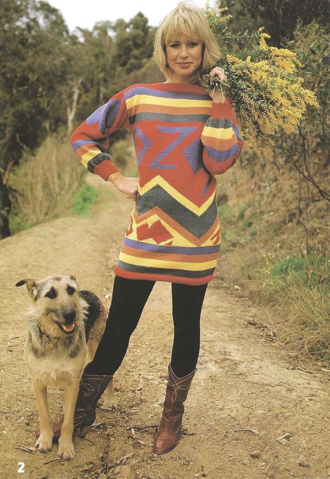 Patons Australian Knit Sweater Pattern: Aussie Flag, Kangaroo (PDF ...