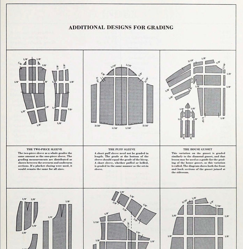 1970s Pattern Grading Techniques for Modern Design: Comprehensive ...