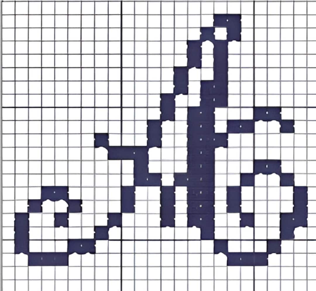 PDF Needlepoint Alphabet Pattern Design for Monochrome Cross Stitch ...