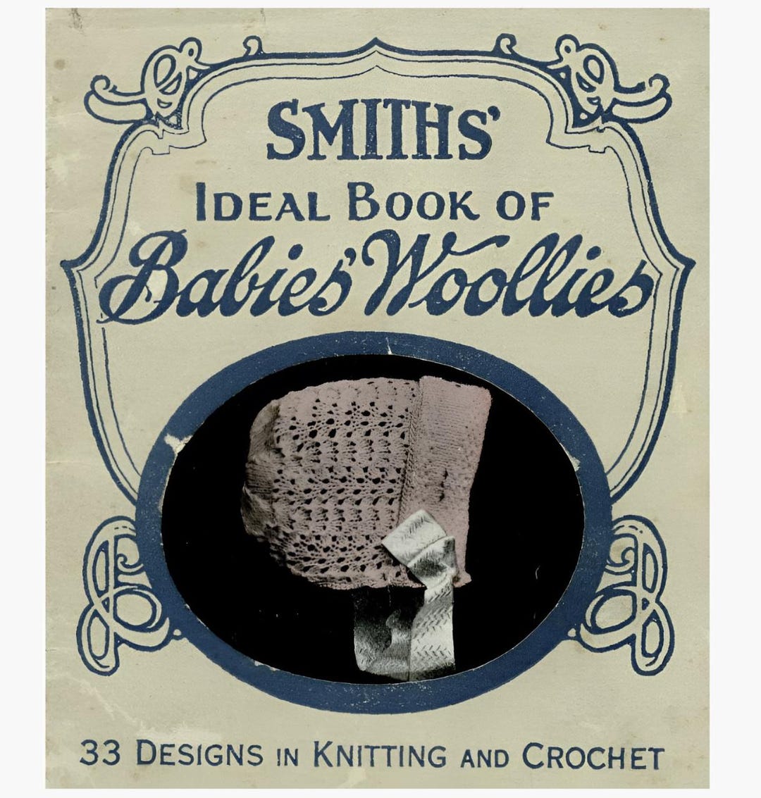 Babies Woolies 1930s PDF Knit Crochet Pattern – 33 Designs Smiths Ideal ...