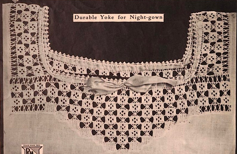 Vintage Crochet Yoke Patterns Book: Richardsons #4, 14 Designs PDF ...