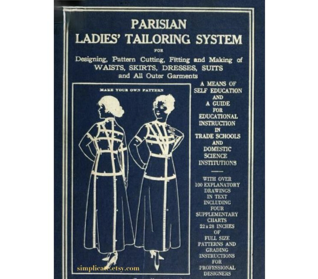 Parisian Ladies Tailoring PDF Resource for Design Pattern Making ...