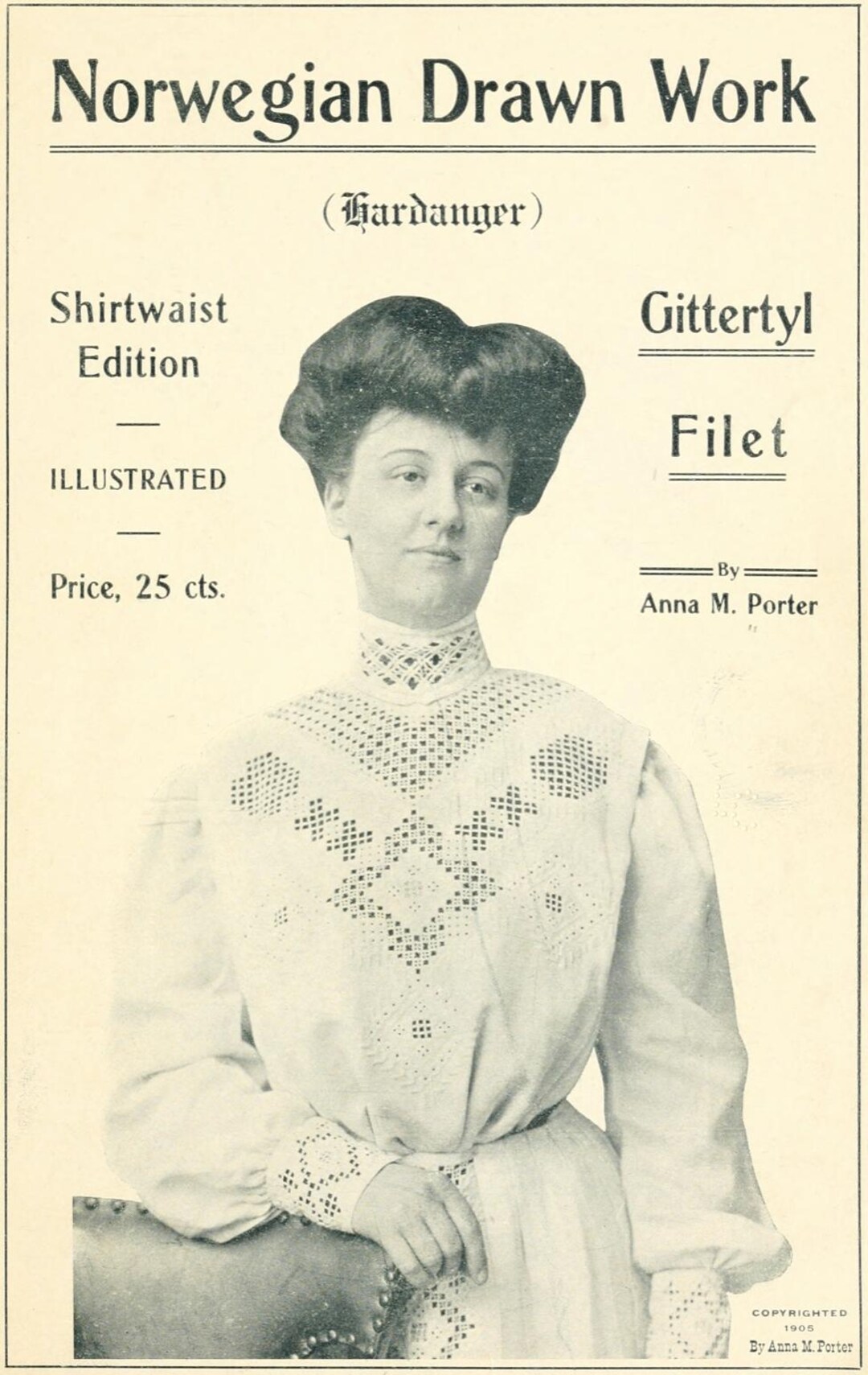 Hardanger Lace PDF 1900's Norwegian Drawn Work Pattern Book - Norway ...
