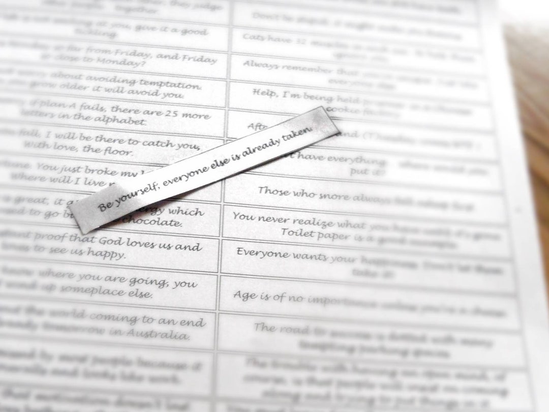 DIY Printable Fortune Cookies Messages | Printable Party Supplies ...