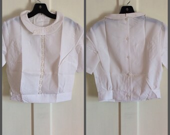 Back button blouse | Etsy