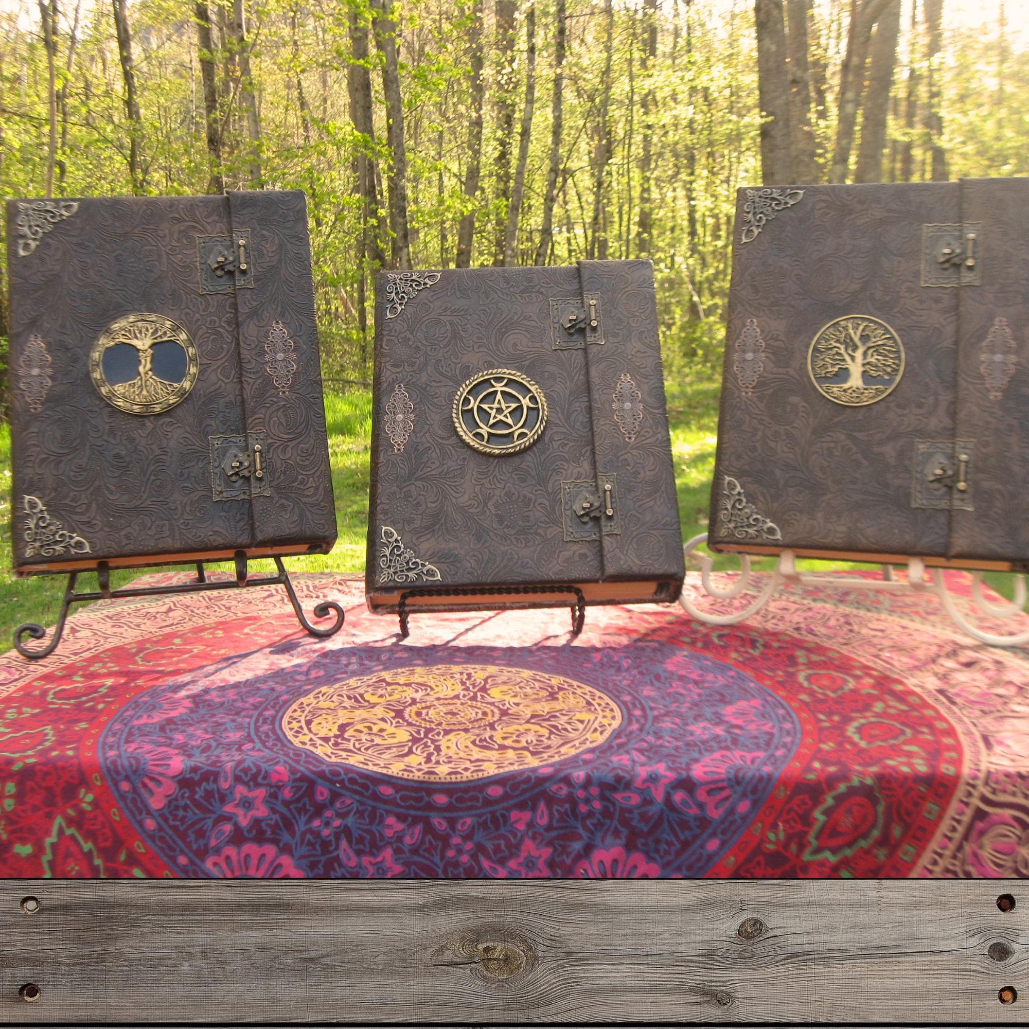 Book of Shadows Set: Wicca Spells, Herbs, Grimoire - White Magic - Etsy