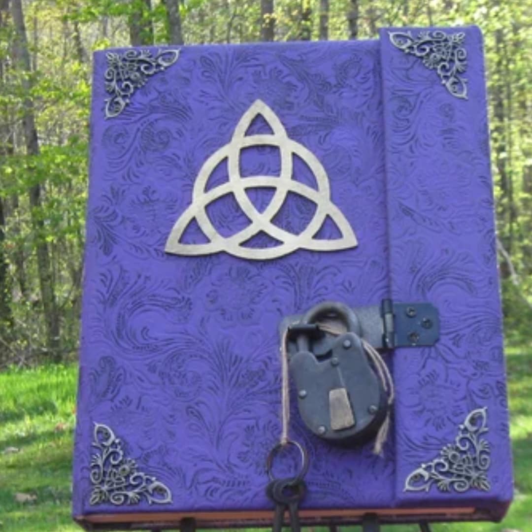 Purple Locked Book of Shadows: Charmed Style Grimoire - Etsy