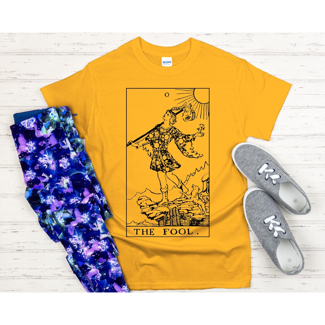Tarot Card Shirt the Fool Original Rider Waite Tarot Card Image - Etsy