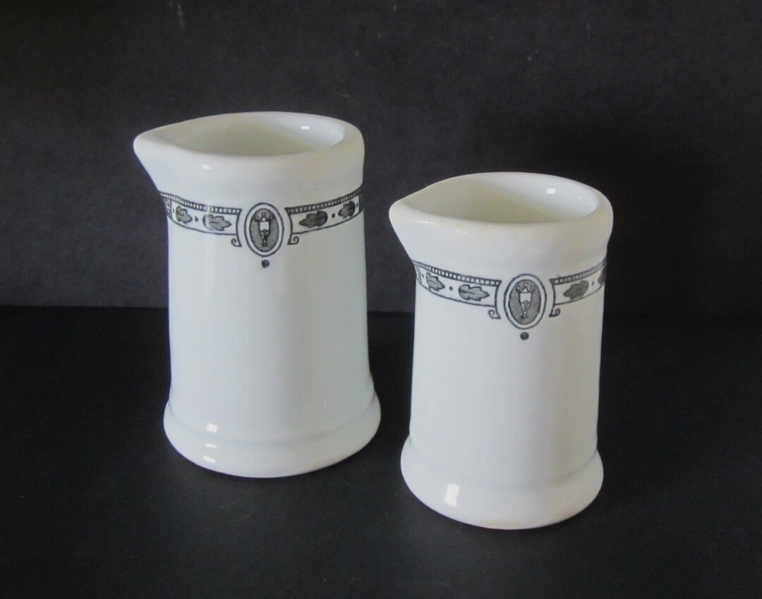 Set of 2 Vintage Restaurant/hotel/diner Ware China black on White ...