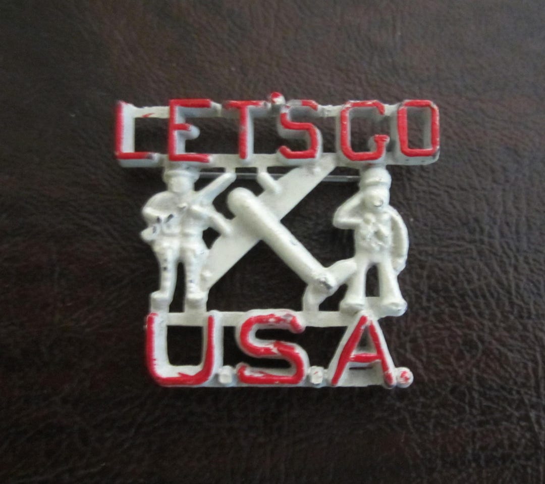 Vintage WWII "let's Go Usa" Pin Brooch - Patriotic Pin - WWII ...