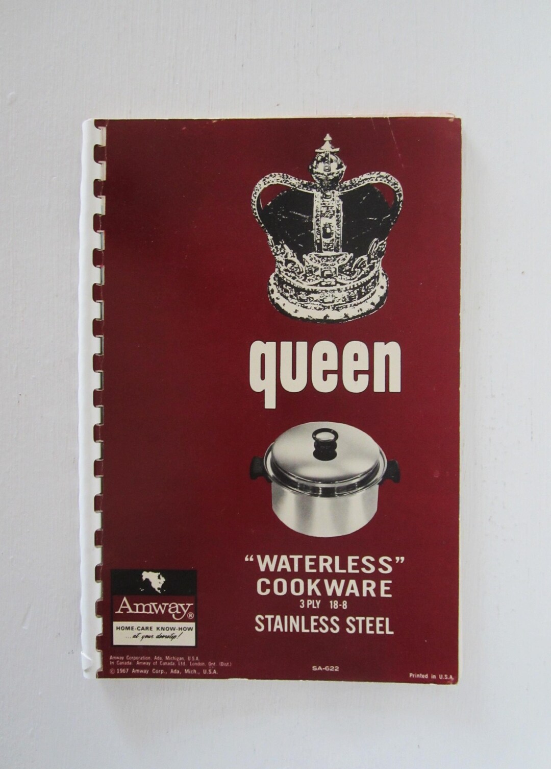 Vintage 1967 Queen Waterless Cookware Stainless Steel Care and Recipe ...