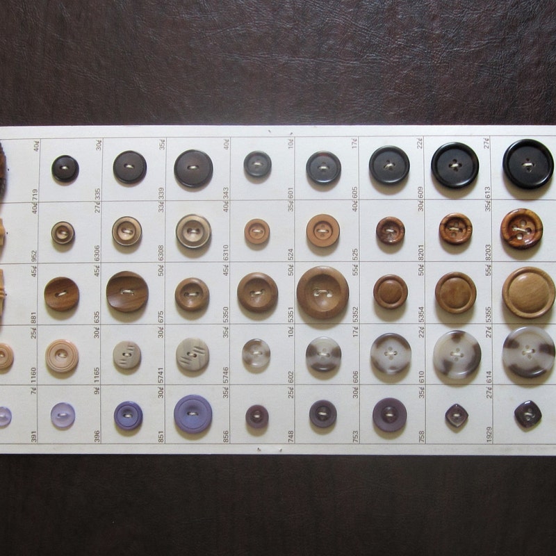 Vintage Button Cards - Etsy