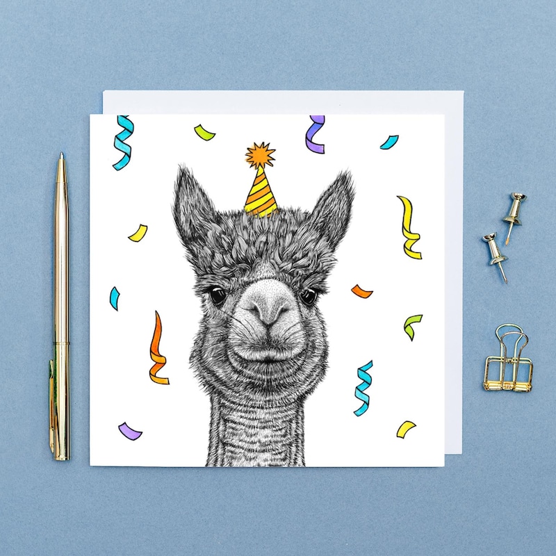 Alpaca Card - Etsy UK