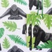 Ape Gift Wrap and Tags Set // Animal Wrapping Paper; Orangutan and ...