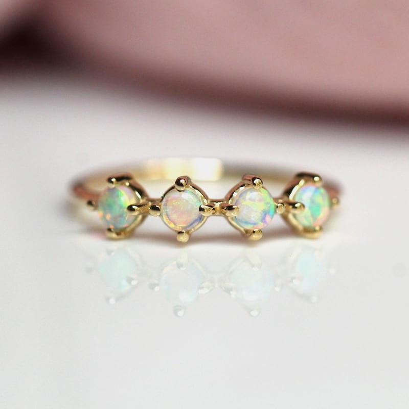 Opal Multi Row Ring - Etsy