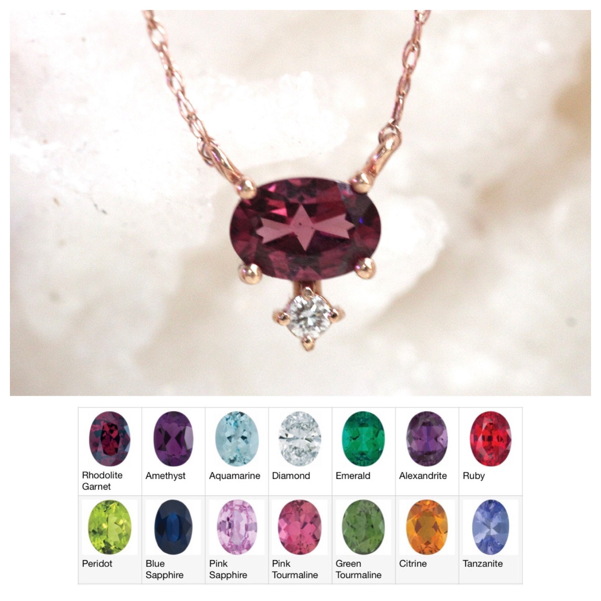 push present birthstone jewelry