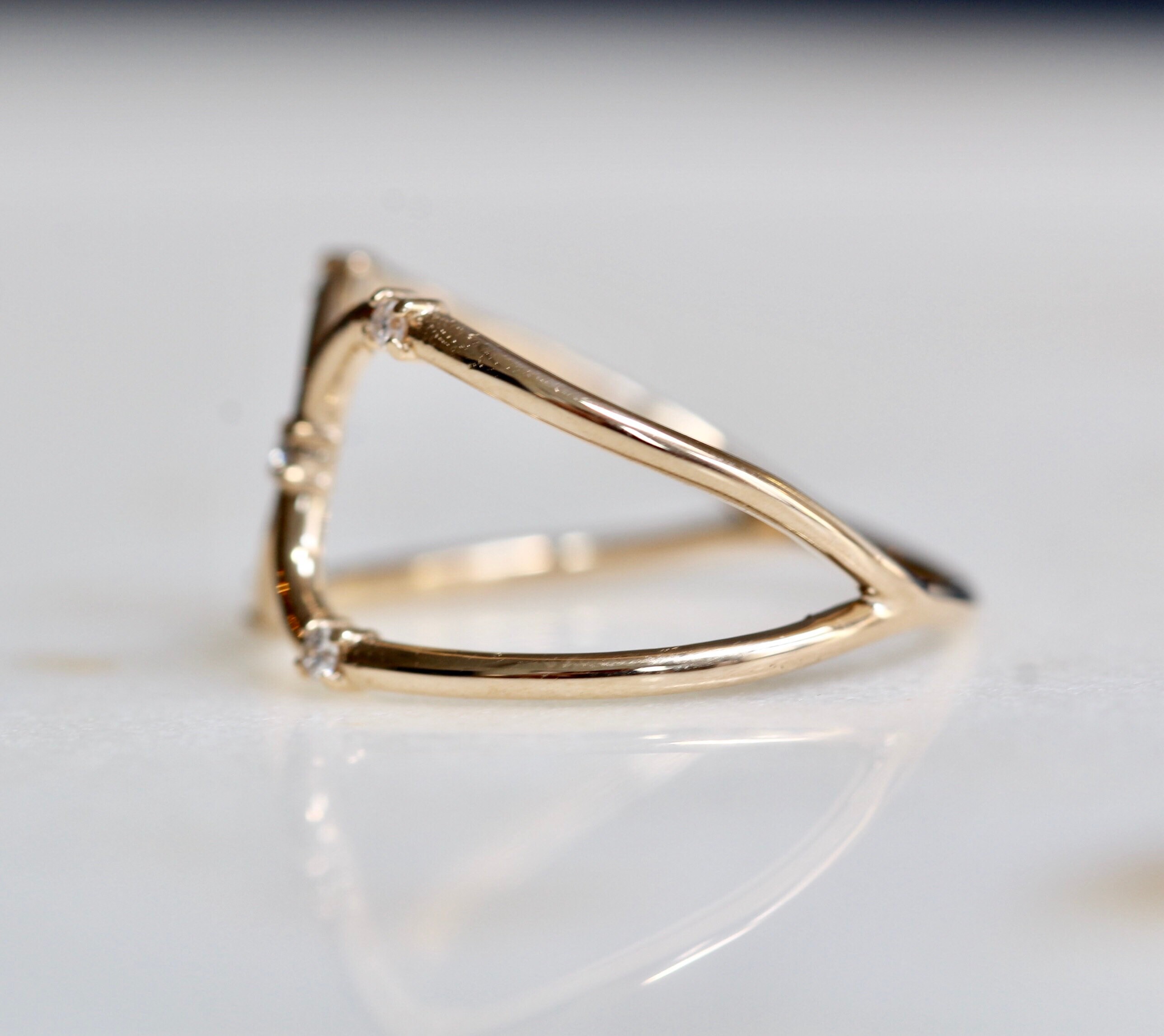 14K Double Loop Ring