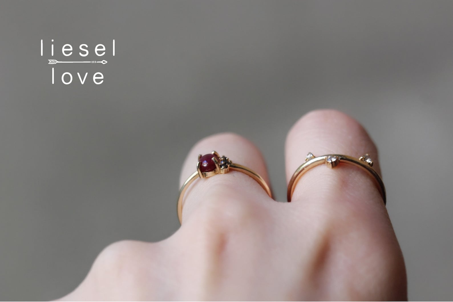 14K Gold Ruby Black Diamond Ring lace Ring | Etsy